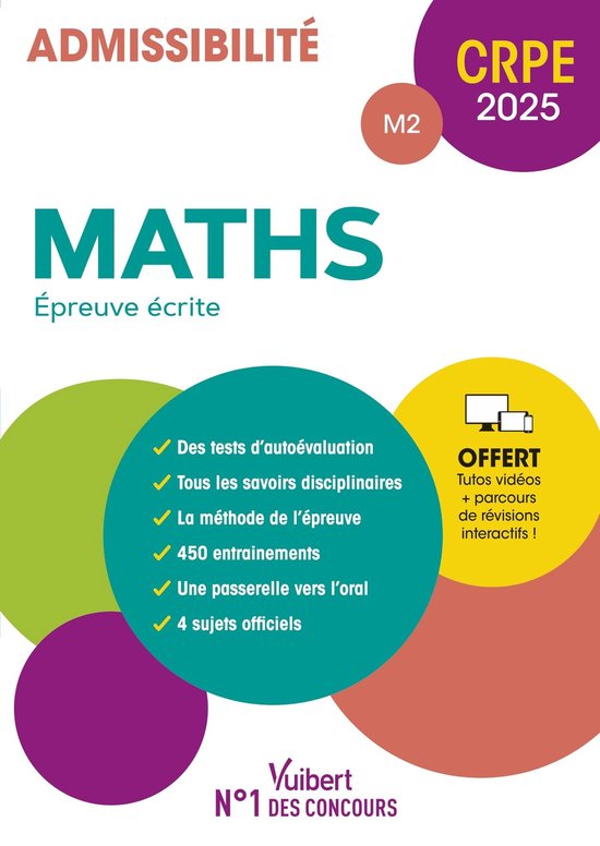 CRPE 2025 - Maths - Epreuve écrite (M2) (ebook), Marc Loison ...