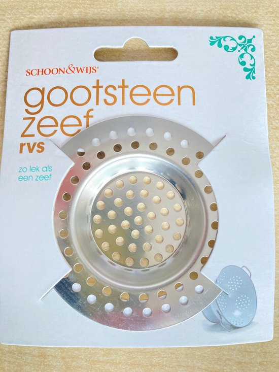 Gootsteen zeef groot 1 stuks RVS | bol