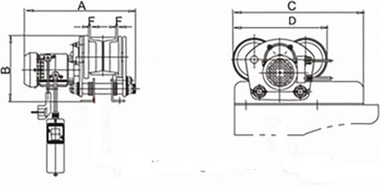 Elektrische trolley voor takels MW Tools HNRET1T | bol