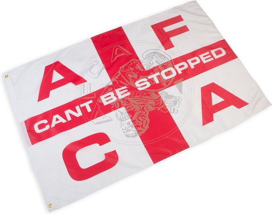 AFCA Vlag CBS Rood / Wit 225cm * 150cm - Ajax - Amsterdam - Fanwear ...