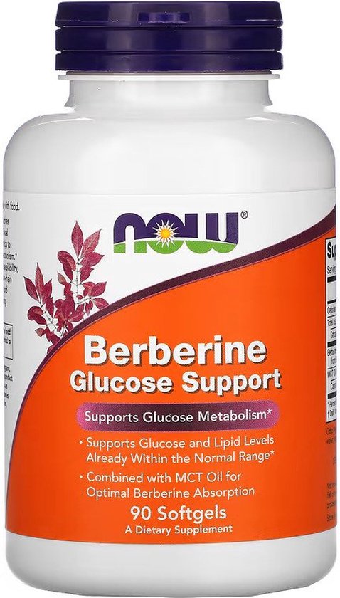 NOW Foods - Berberine Glucose Support (90 softgels) | bol