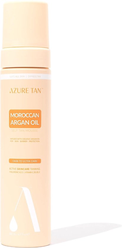Self Tan Mousse MOROCCAN ARGAN OIL - Dark To Ultra Dark 200ml, Azure ...