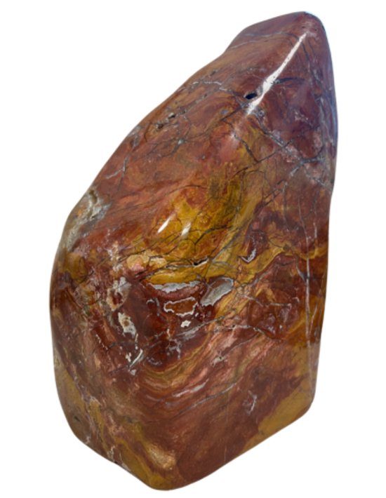 Jaspis rood/geel edelsteen sculptuur nr.06 | bol
