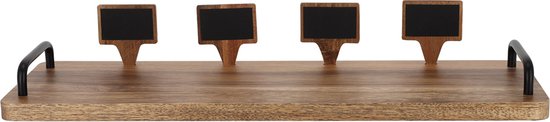 JENS Living Proefplank Sep - Serveerplank met kaartjes - 45 x 15 x 7,5 ...