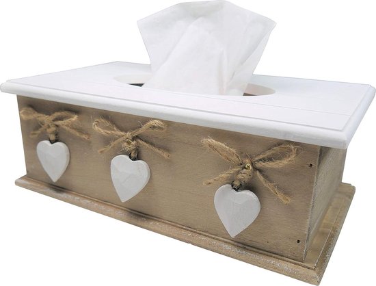 Tissue-Box houten Country House Style Bruin | bol