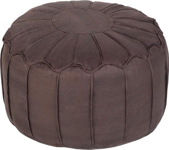 Zitzak Voetkrukje Poef | Superzacht Nep Leer | Decoratieve en ...