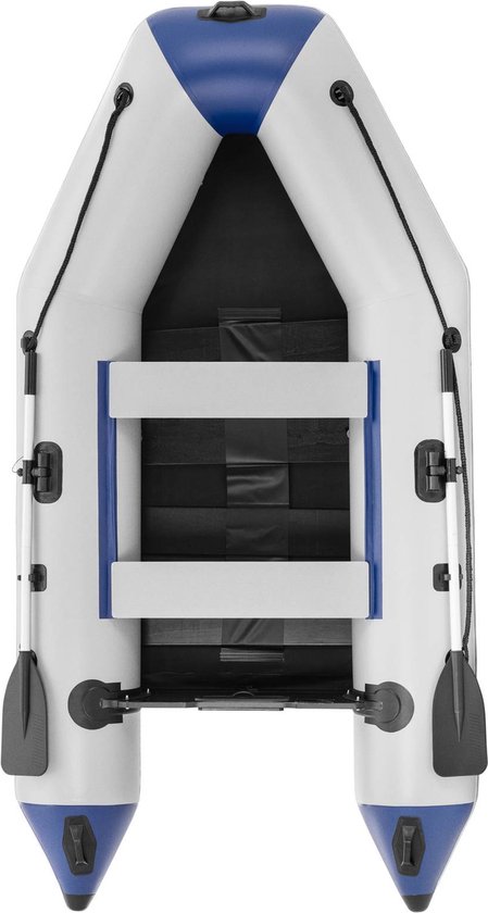 MSW Opblaasbare boot - zwart/wit - 280 kg - houten vloer - 3 personen | bol
