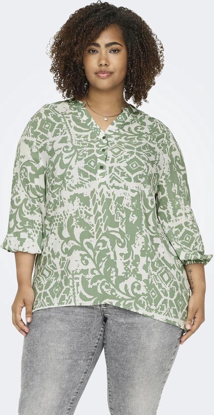 ONLY CARMAKOMA - CARBABOOST LIFE 3/4 SLEEVE BLOUSE AOP - Dames ...