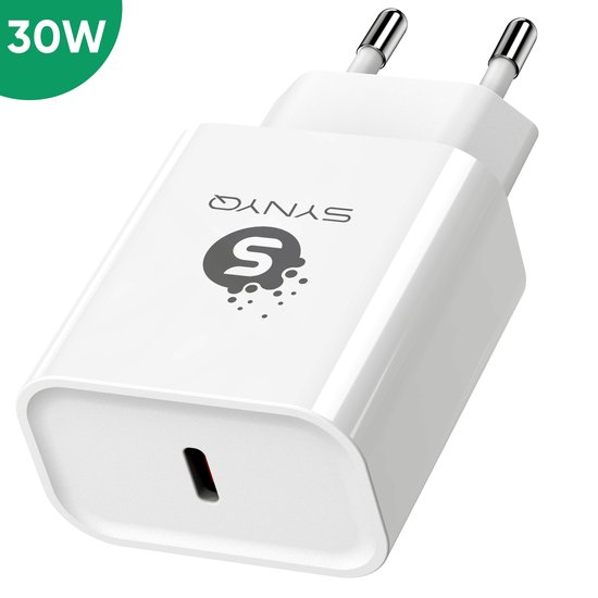 Synyq 30W Snellader - USB C Adapter - Geschikt voor Samsung/Apple ...