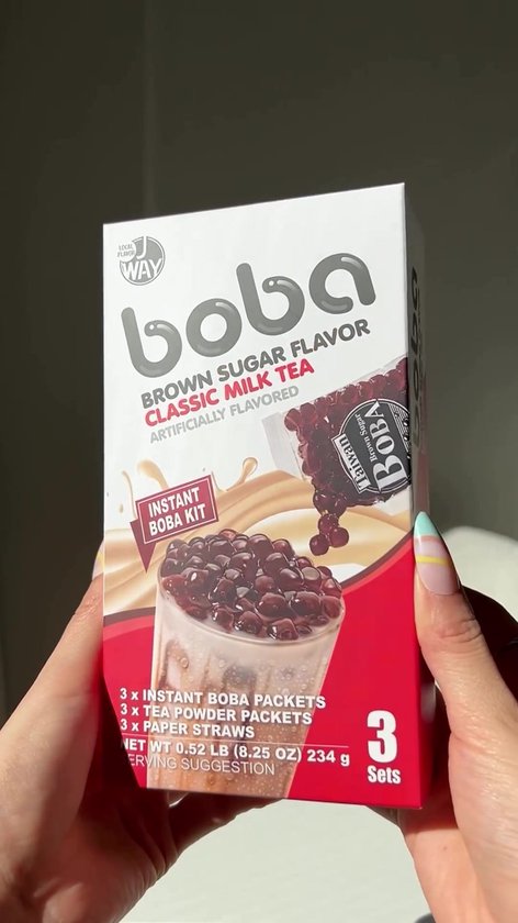 JWAY Instant Boba Bubble Tea - Classic - NIEUWE DOOS - 3 Porties | bol
