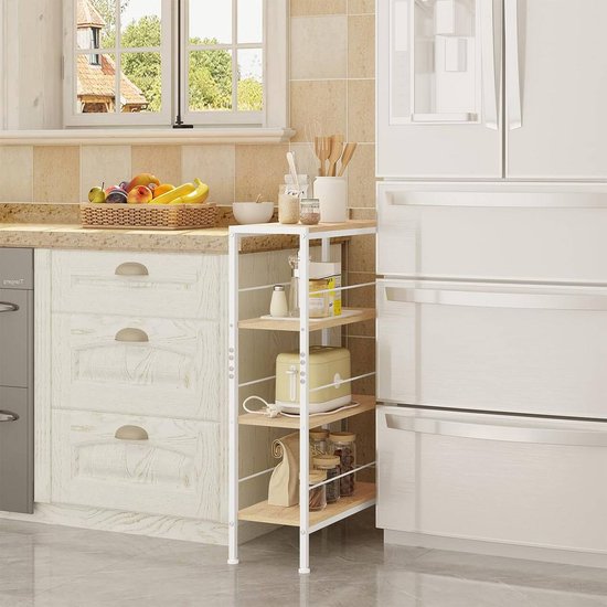 BukkitBow - Boekenkast / Rek / Nisplanken - 4 Niveaus - Staande Kast ...