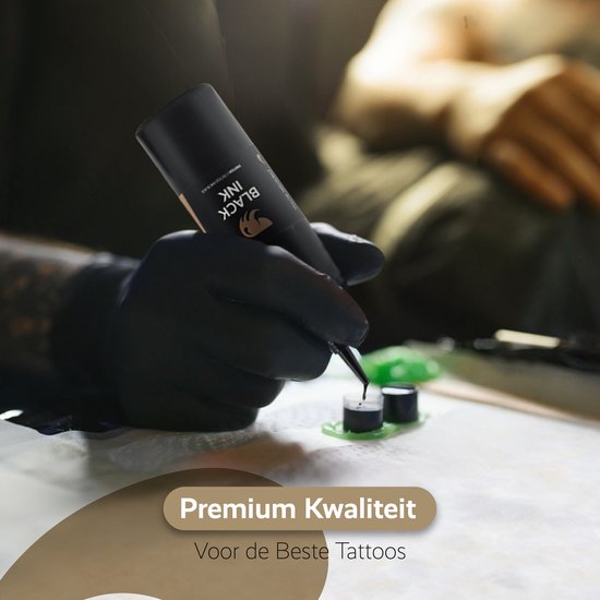 Inkfish® Professionele Zwarte Tattoo Inkt 250 ML - Geschikt voor Tattoo ...