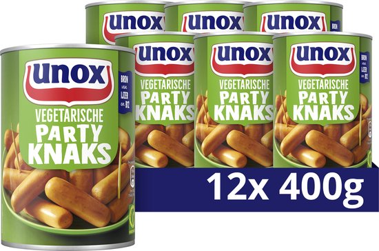 Unox Knakworst - Vegetarische Party Knaks - 12 x 400 g ...