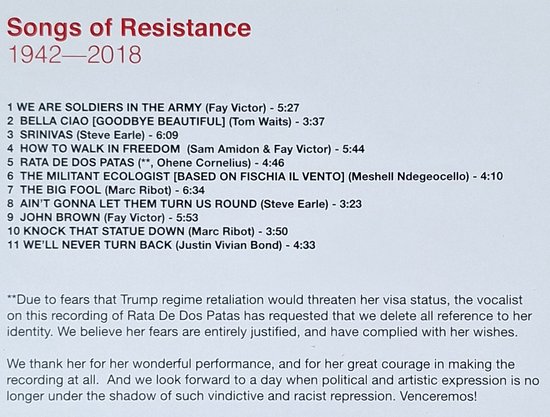 Marc Ribot - Songs Of Resistance - 1942-2018 (CD), Tom Waits | Muziek | bol