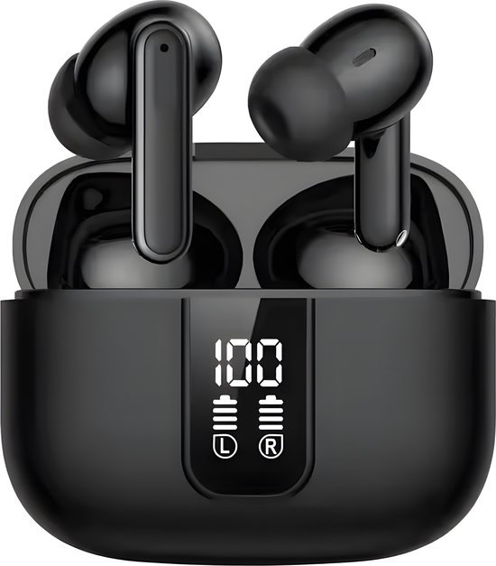 SoundVibe® - Earpods Draadloos Met Noice Cancelling - Zwart - Bluetooth ...
