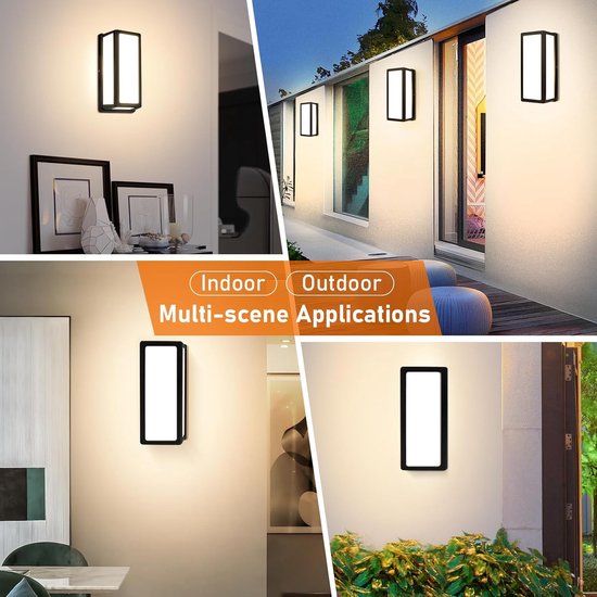 Buitenlamp - Wandlamp - Tuinlamp - Tuin-verlichting - 2 Stuks - LED ...