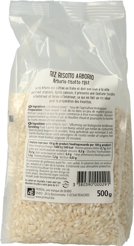 Primeal Witte risotto rijst Arborio 500 gram | bol