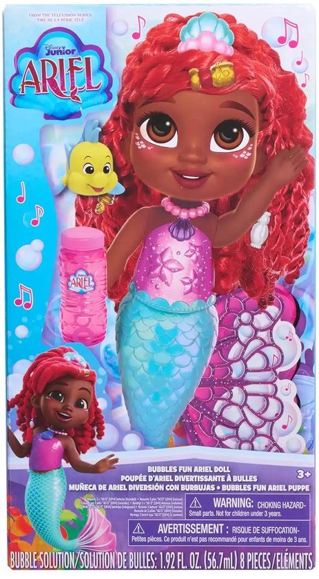 Disney Junior Bubbles Fun Ariel pop met accessoires - 29 cm groot ...