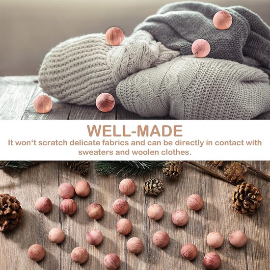 Lexium Mottenballen - Motten Bestrijden - Cederhout tegen Motten | bol