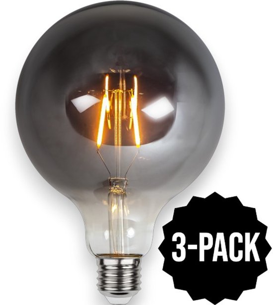 3-Pack | G125 Globelamp - E27 - 1.8W - Super Warm Wit