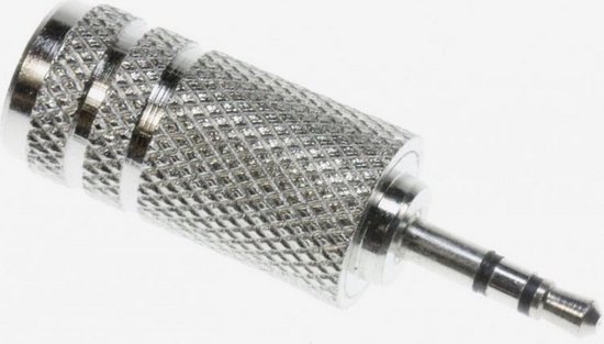 2,5mm Jack (m) - 3,5mm Jack (v) adapter / metaal | bol