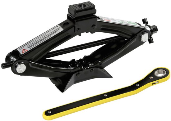 Schaar krik 1000 KG met ratel | Hefvermogen: 1000KG | Hefafstand: 100 ...