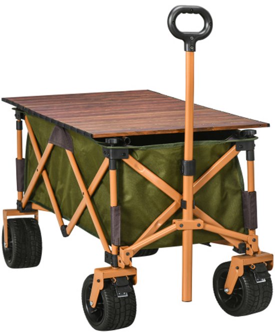 Handkar Opvouwbare transportkar met handvat, strandkar, tuinkar met ...