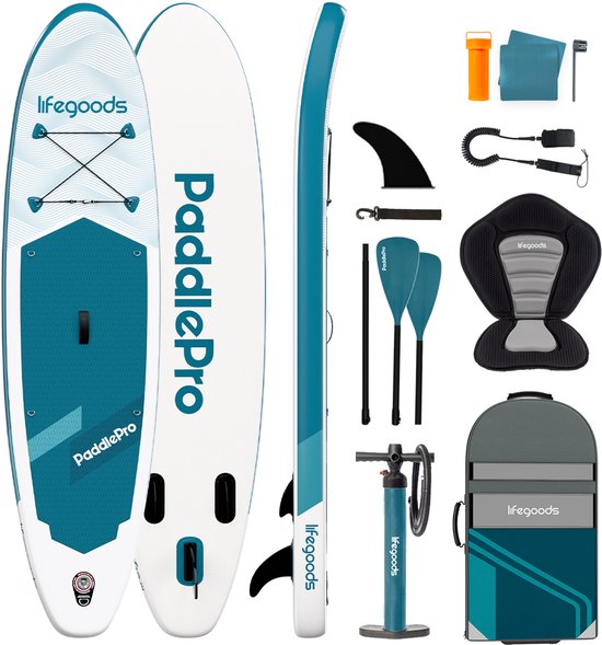 LifeGoods SUP Board Allround Compact - 100 KG Draagkracht - 300 x 76 cm ...