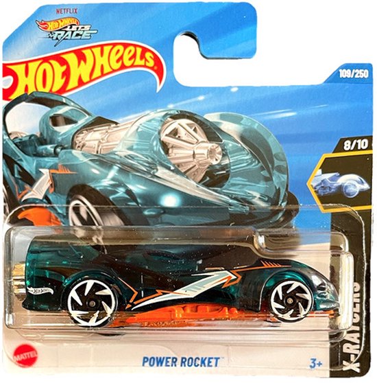 HOT WHEELS POWER ROCKET RACING GREEN 109/250 1:64 HW X-RAYCERS 8/10 | bol