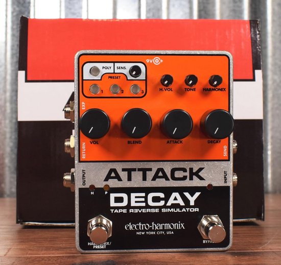 Attack Decay pedaal voor elektrische gitaar - tape reverse simulator | bol
