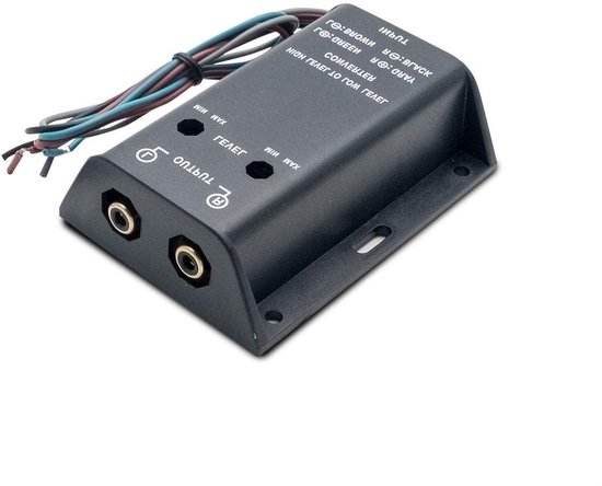 Hoog naar Laag Niveau Converter met 2 RCA Line Out - Audio Adapter | bol