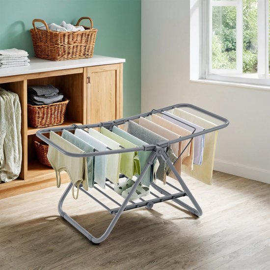 Klein droogrek, standdroger met 2 vleugels, opvouwbaar | bol