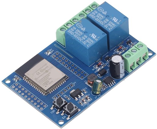 60V Voeding ESP32 Dual Relay Module ESP32 Development Board ESP32-WROOM Secundaire... | bol