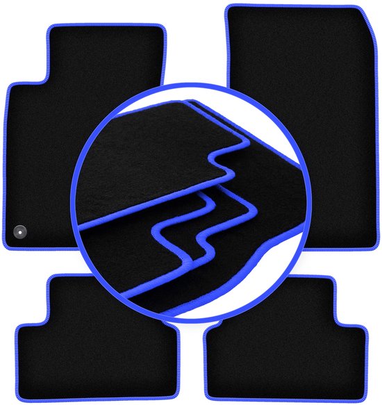 CARLUX-BLUE tapis de sol pour: Mercedes CLA C117 berline (2013-2019) | bol