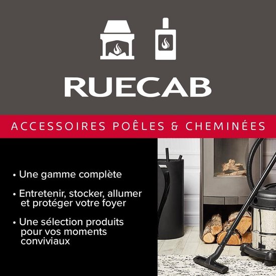 - Houten openhaardbestek - houder + 4 accessoires: schep, pookhaak ...