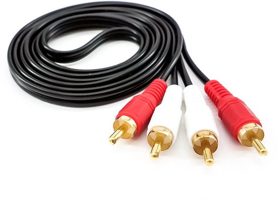 2 RCA Male naar 2 RCA Male - Audio Kabel - 2 Tulp Plug naar 2 Tulp Plug ...