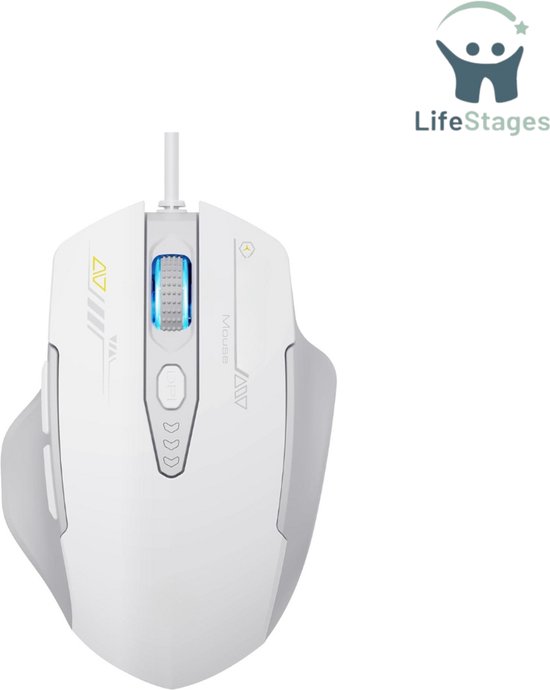 LifeStages - Computermuis Met Draad - Muis Met kabel - Ergonomisch ...