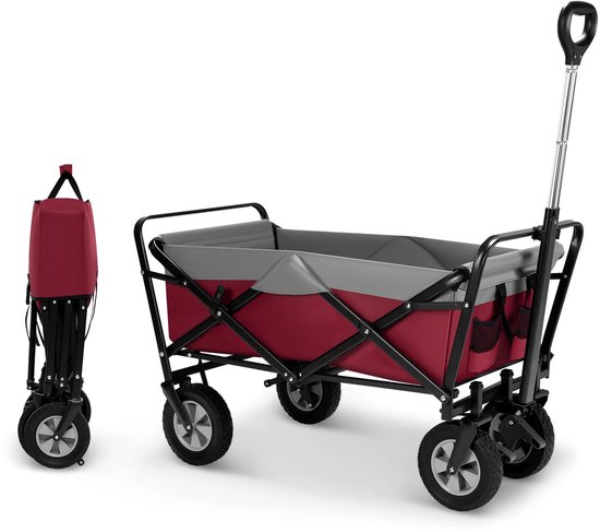 Betaalbare Goederen® bolderkar opvouwbaar - rood - bolderkarren ...