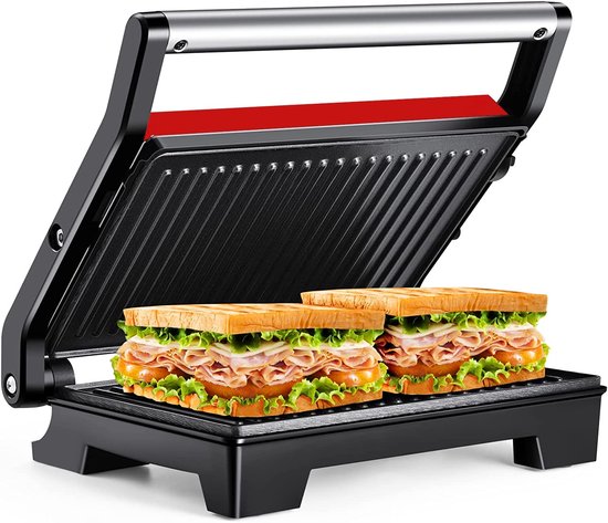 Royalty Line® PM1000 Croque-monsieur machine Voor 2 Tosti's - 23 x 14.5 ...