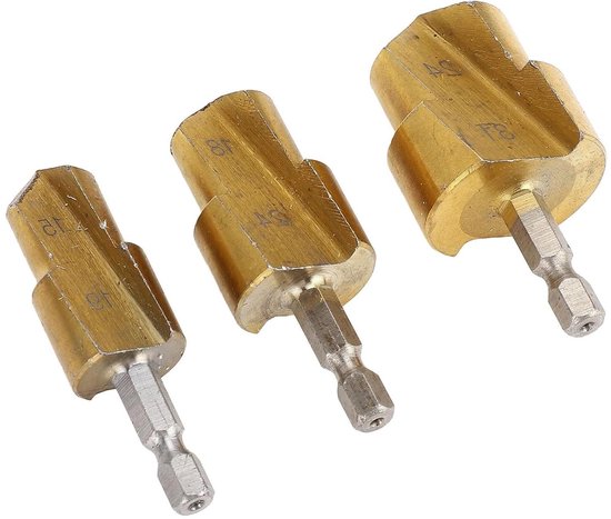 Pijpmontage Ruimer Bit Kit 3 Stuks 19mm 24mm 31mm Aluminium Pijp Ruimer ...
