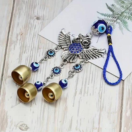 Windorgel Boze Oog - Windgong Uil - Wind Chime Fatima 26cm. | bol