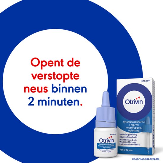 Otrivin Volw. Druppels 0,1% | bol
