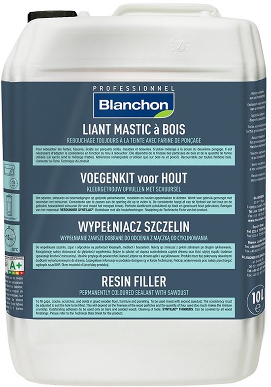 Blanchon liant mastic à bois 10L | bol