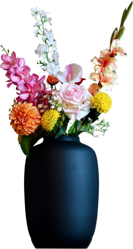 Zijden boeket - Boeket Victoria - Kunstbloemen - Hoge Kwaliteit ...