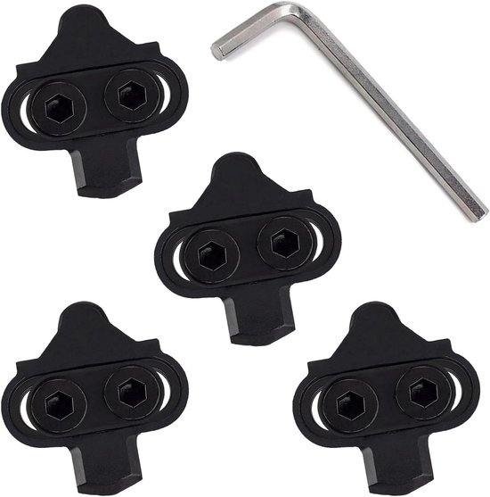 SPD Bike Cleats - 4 stuks fietsschoenplaatset voor zelfvergrendelende ...