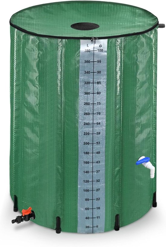 Aufun 380L Groene Regenton Opvouwbare Watertank Voor Regenton Regenton ...