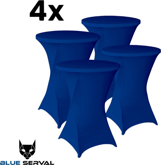 Statafelrok Blauw 4x – Extra dik & Sterk - ∅80-85 x 110 cm ...