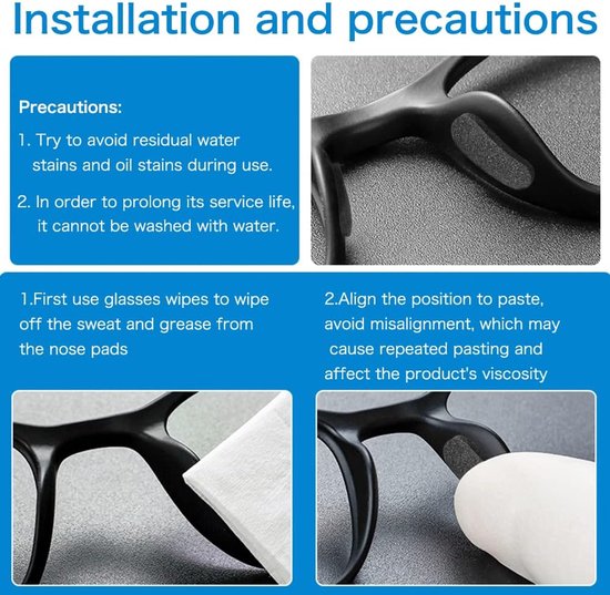 Neuspads bril zelfklevend - Anti-slip neus pads - 20 Paar ...