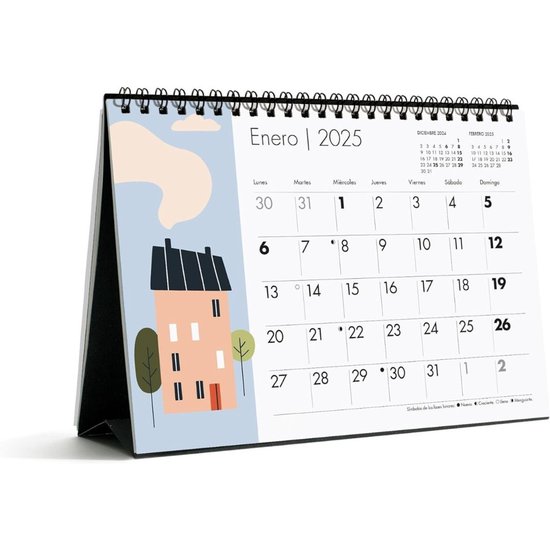 Bureau Kalender 2025 - Bureaukalender 2025 Staand - Bureau Kalender ...