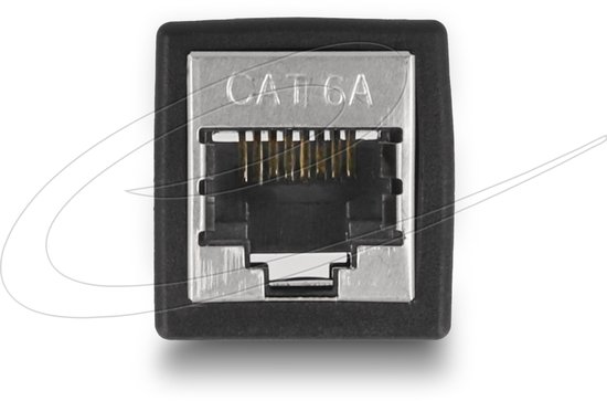 Adapter RJ45 Jack to RJ45 Jack Cat.6A Black | bol
